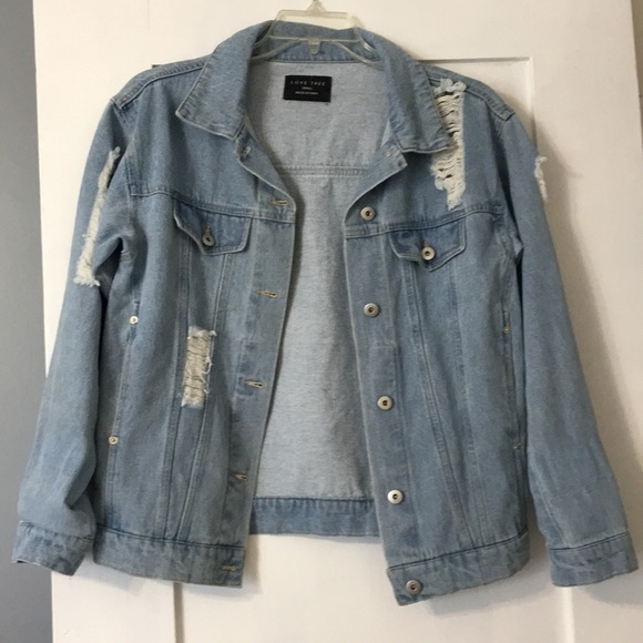 Jackets & Coats | Distressed Jean Jacket | Poshmark